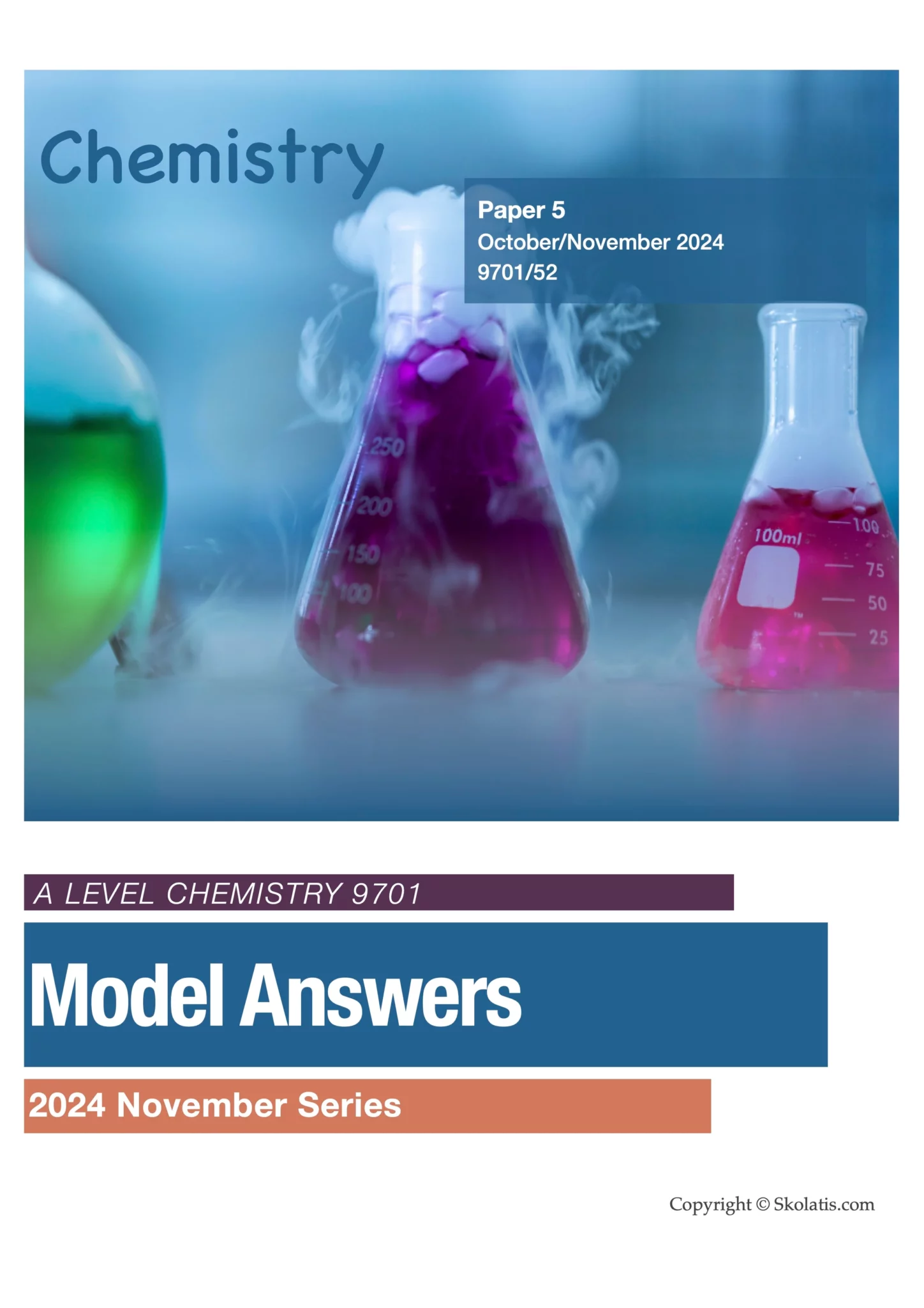 Chemistry (9701) Paper 5, November 2024, variant 52 Model Answers ...