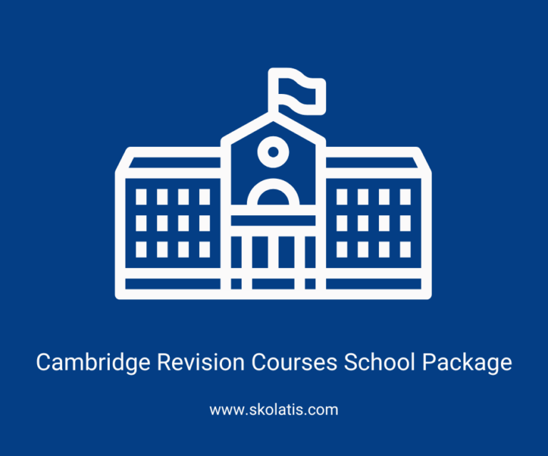 Cambridge Revision Courses School Package (includes 10 students) • Skolatis