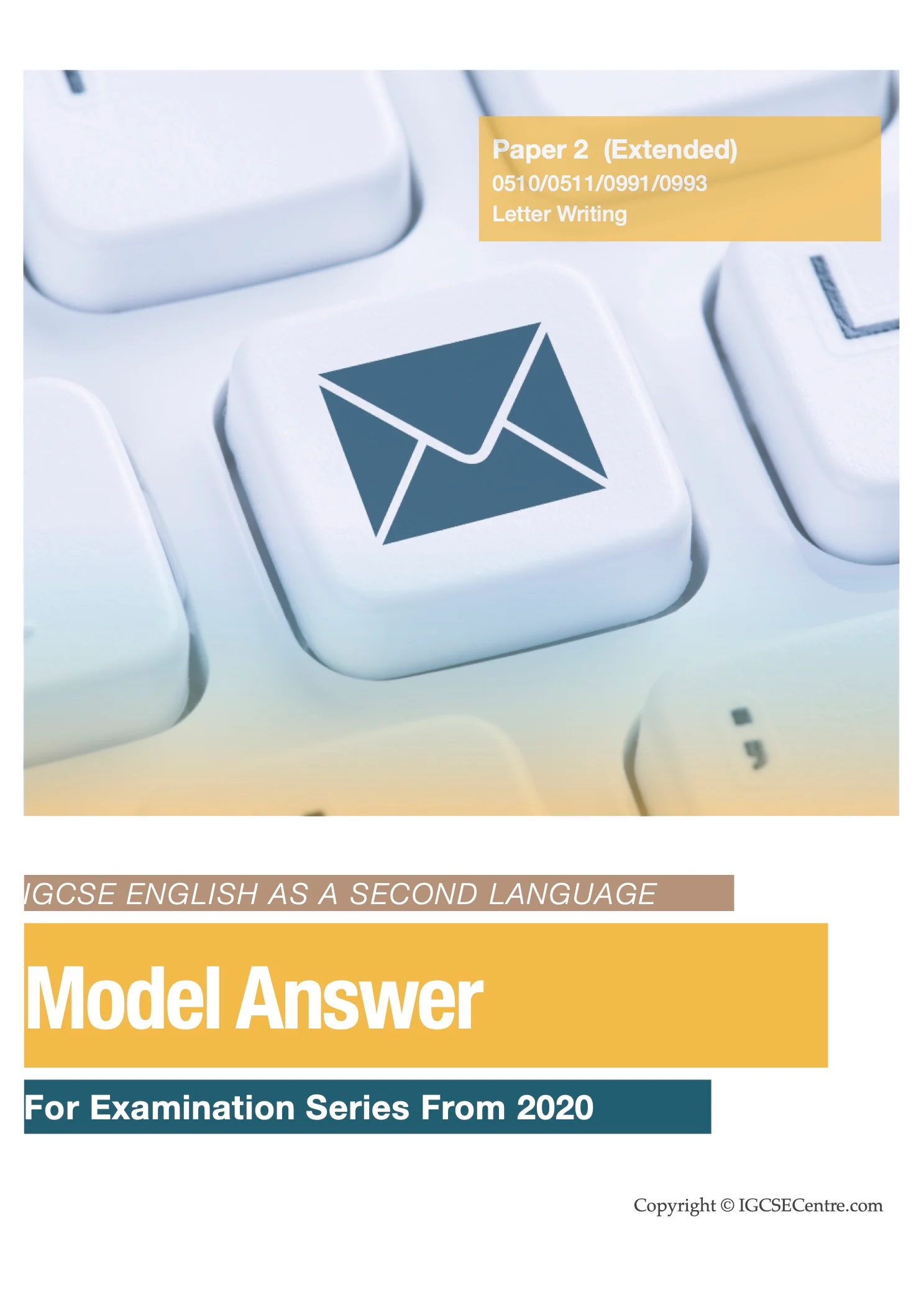 English as a Second Language － Letter/Email Model Answers • Skolatis